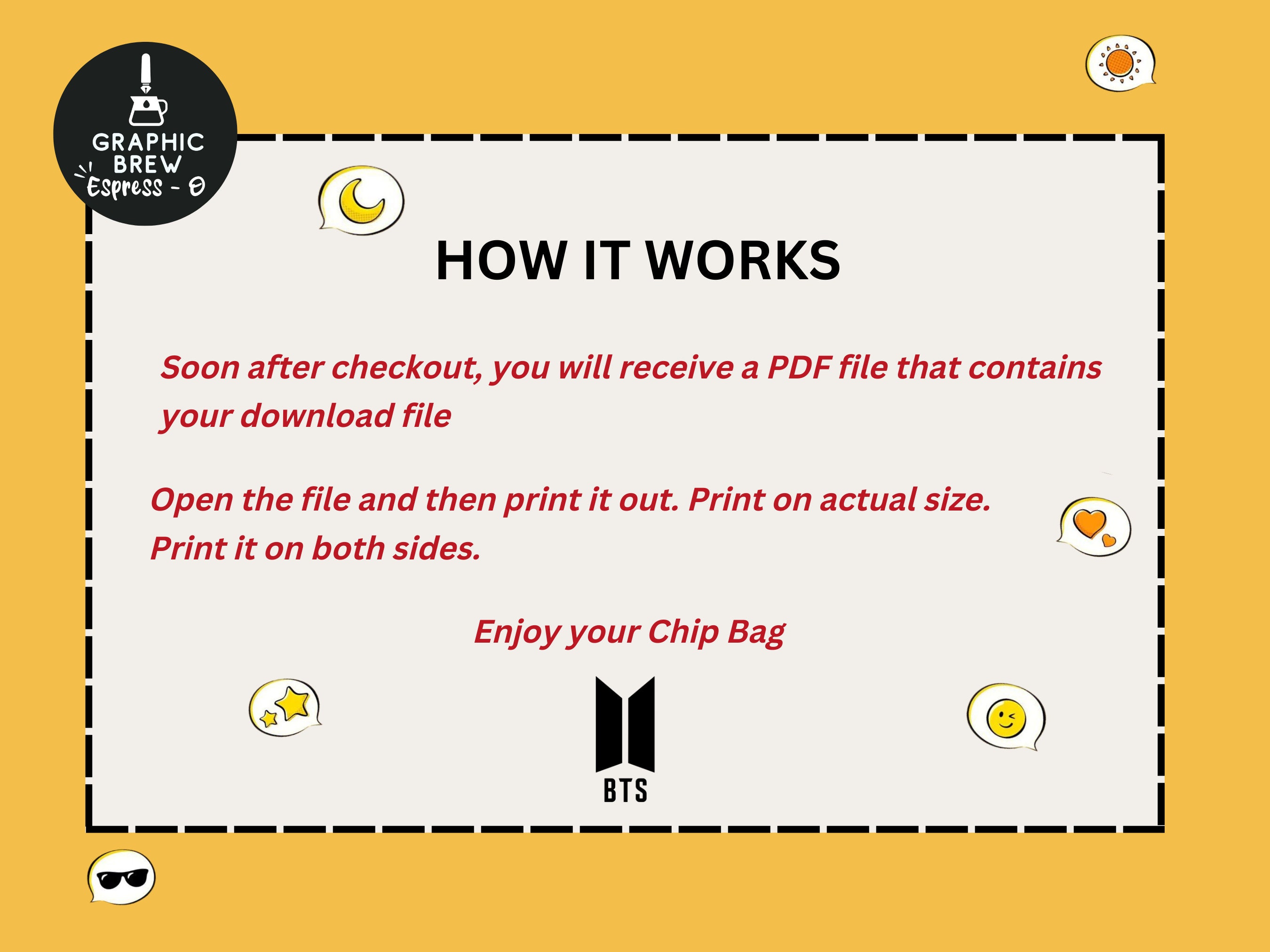 BTS Chip Bag BTS Butter Butter Collections Party Packs - Etsy
