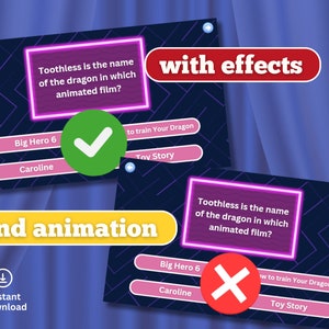 Trivia Time Game: Editable Canva Template for Game Night (PDF) - Etsy