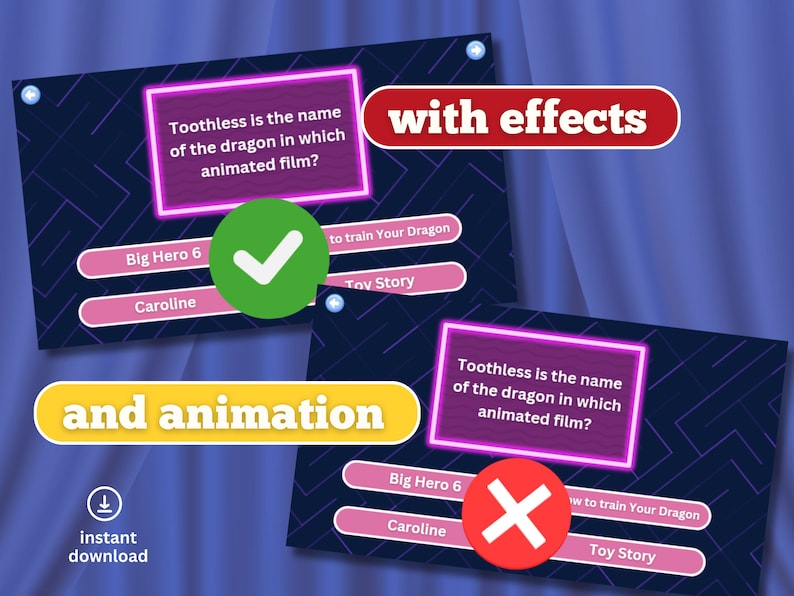 Trivia Time Game: Editable Canva Template for Game Night (PDF) - Etsy