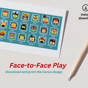 Guess Who Canva Game Template - Etsy