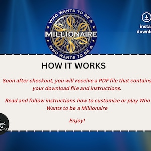 Canva Editable Who Wants to Be a Millionaire Game - Perfect for Virtual ...