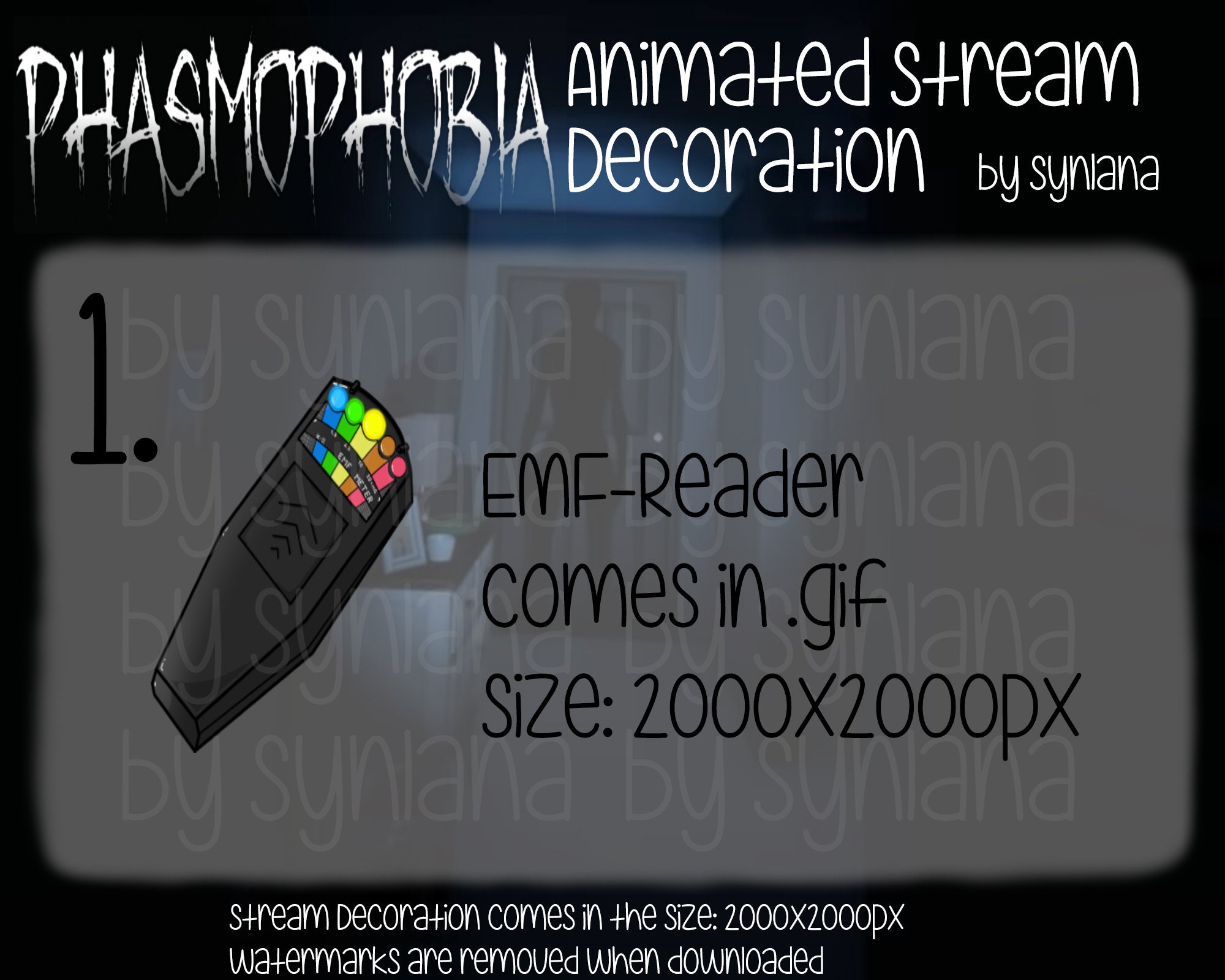 Phasmophobia Item as Stream Decoration for Twitch, Youtube, Discord - Etsy