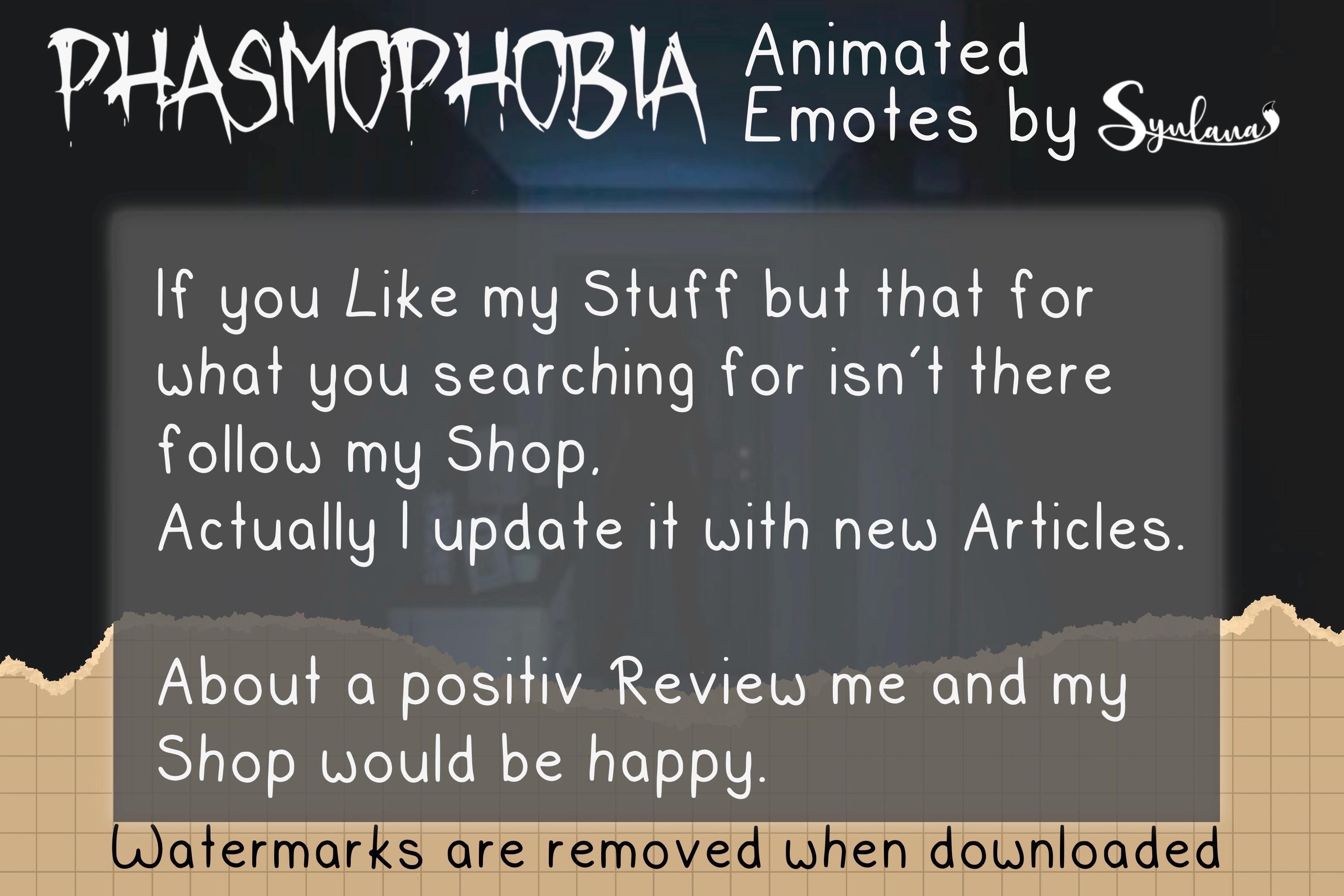 10 Phasmophobia Animated Emotes for Twitch, Youtube, Discord - Etsy