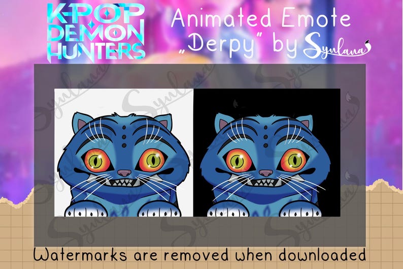 Kpop Demon Hunters Adorable Animated Emote “derpy” for Twitch/ Youtube ...
