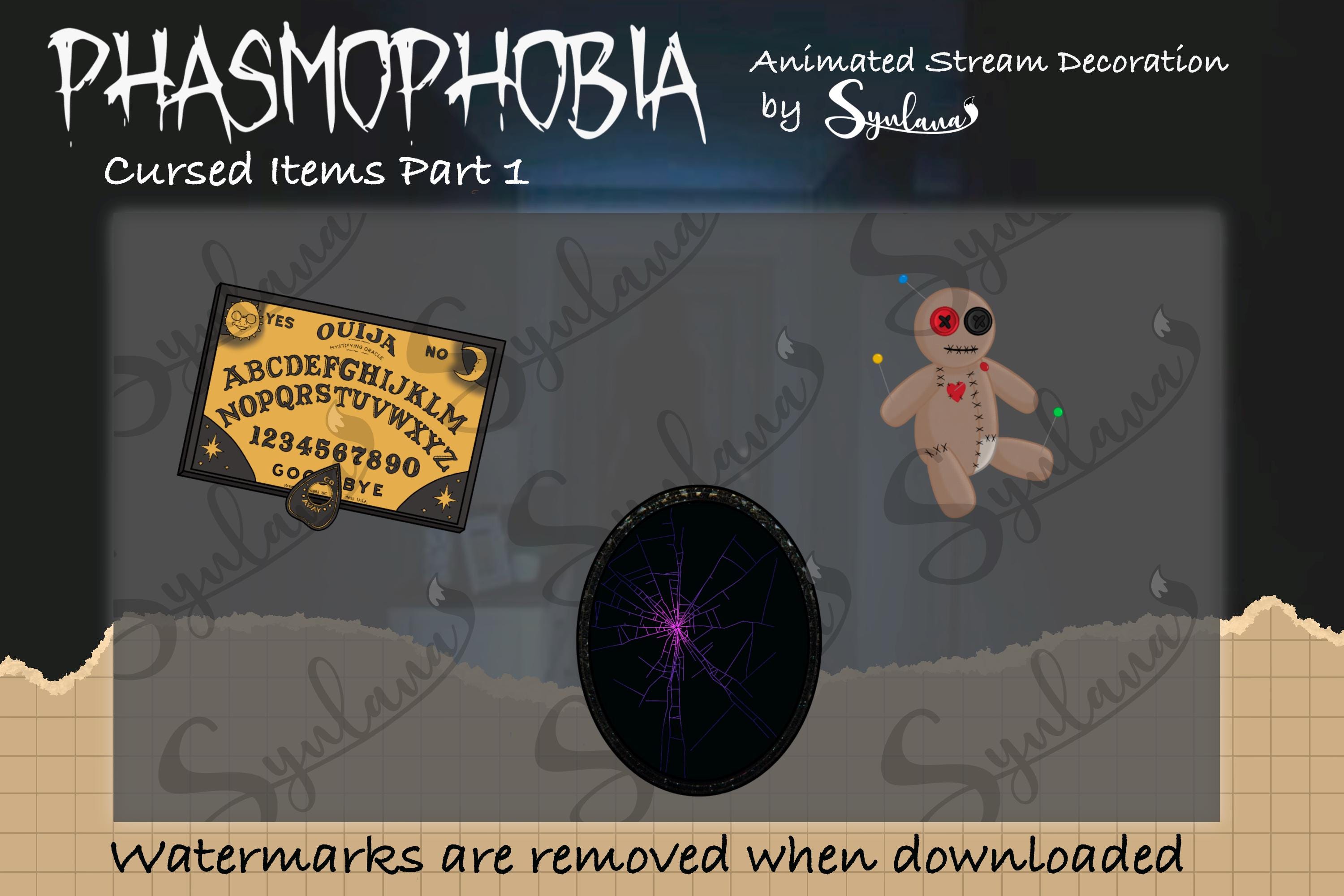 Phasmophobia Cursed Objects as Stream Decoration for Twitch, Youtube ...
