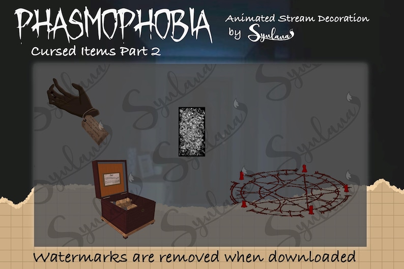Phasmophobia Cursed Objects as Stream Decoration for Twitch, Youtube ...