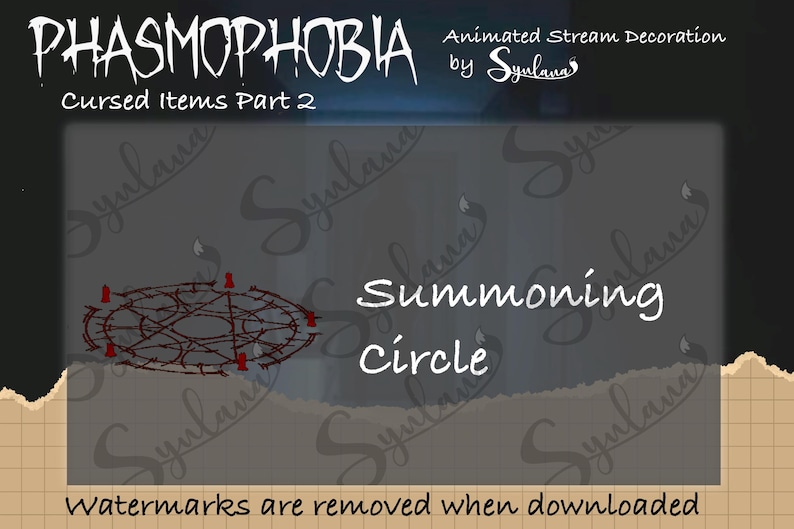Phasmophobia Cursed Objects as Stream Decoration for Twitch, Youtube ...