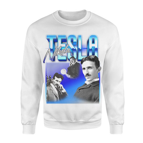 NIKOLA TESLA Sweatshirt, Tesla Sweater for Men, Science & Tech ...