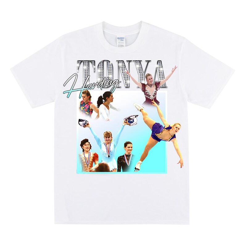 TONYA HARDING Homage T-shirt, Figure Skating Theme, for Ice Skaters ...