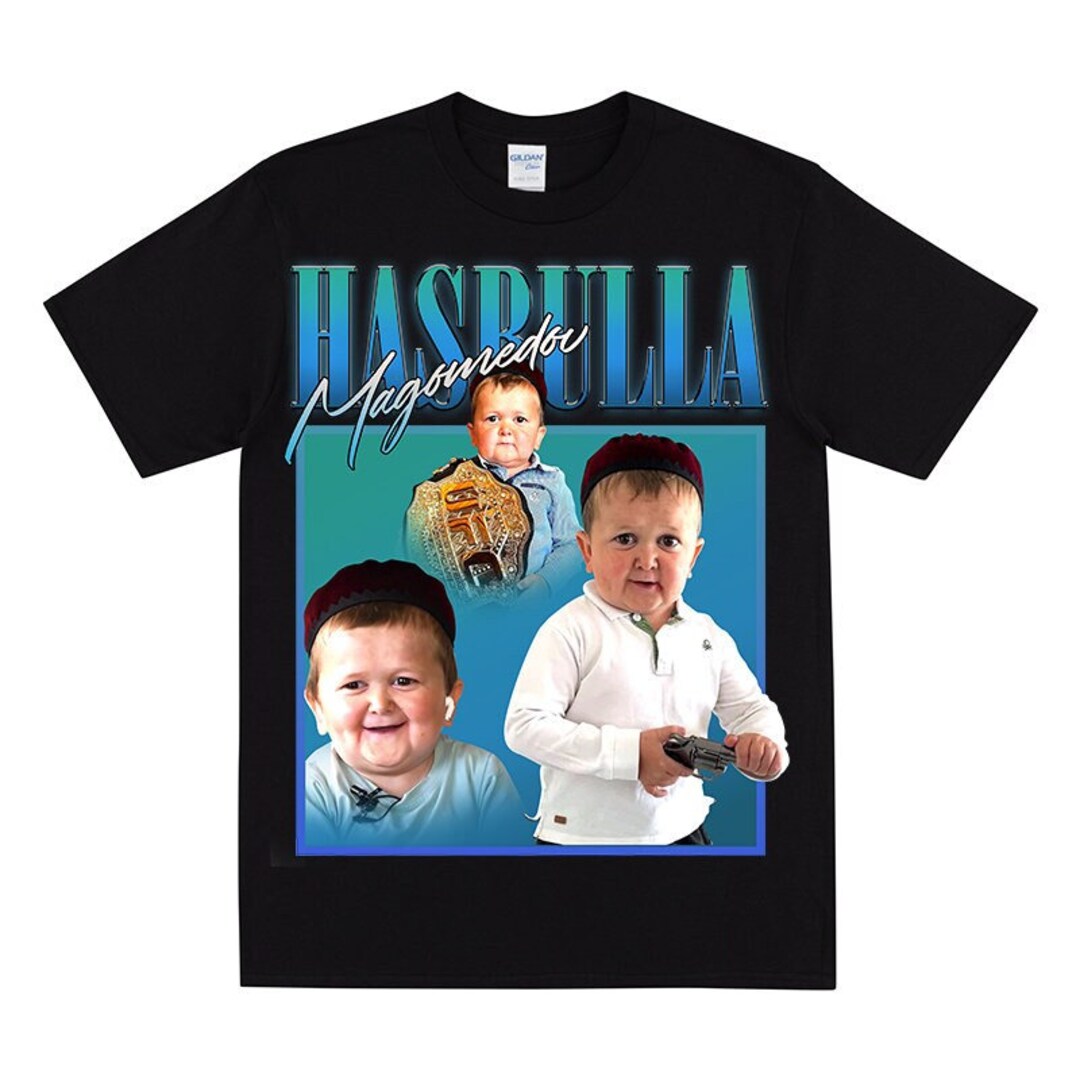 HASBULLA Homage T-shirt, Funny Hasbulla Tshirt for Men, Retro Hasbulla ...