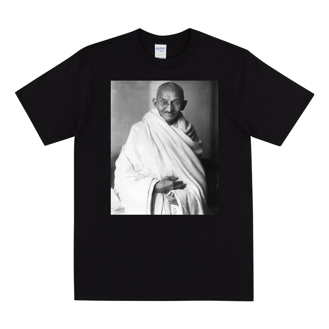 GANDHI T-shirt, Mahatma Gandhi T Shirt, Vintage Gandhi Print, Tshirt ...