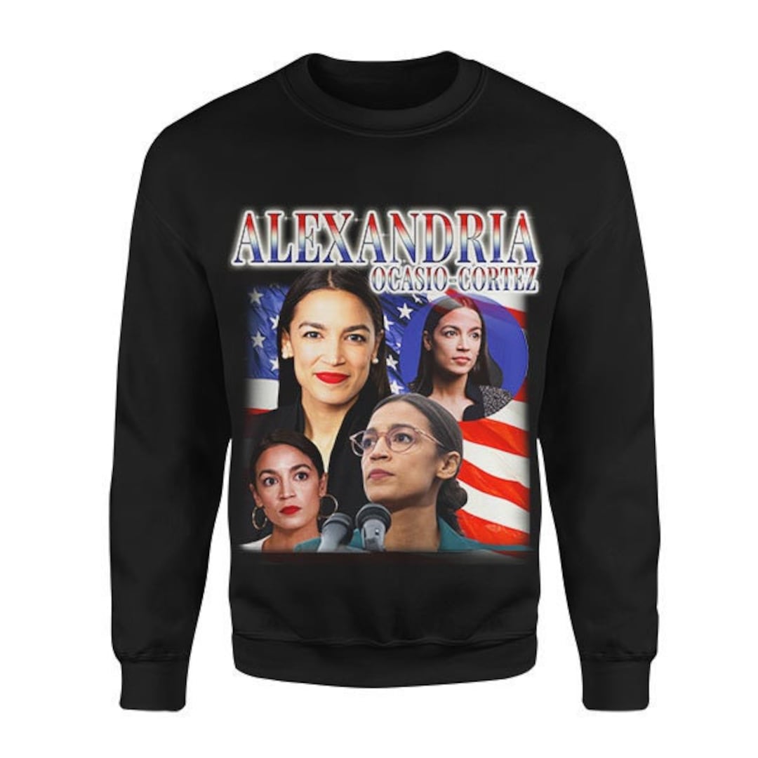 ALEXANDRIA OCASIO-CORTEZ Sweatshirt, Aoc Sweater, Vintage Sweatshirt of ...