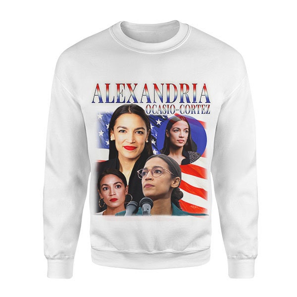 ALEXANDRIA OCASIO-CORTEZ Sweatshirt, Aoc Sweater, Vintage Sweatshirt of ...