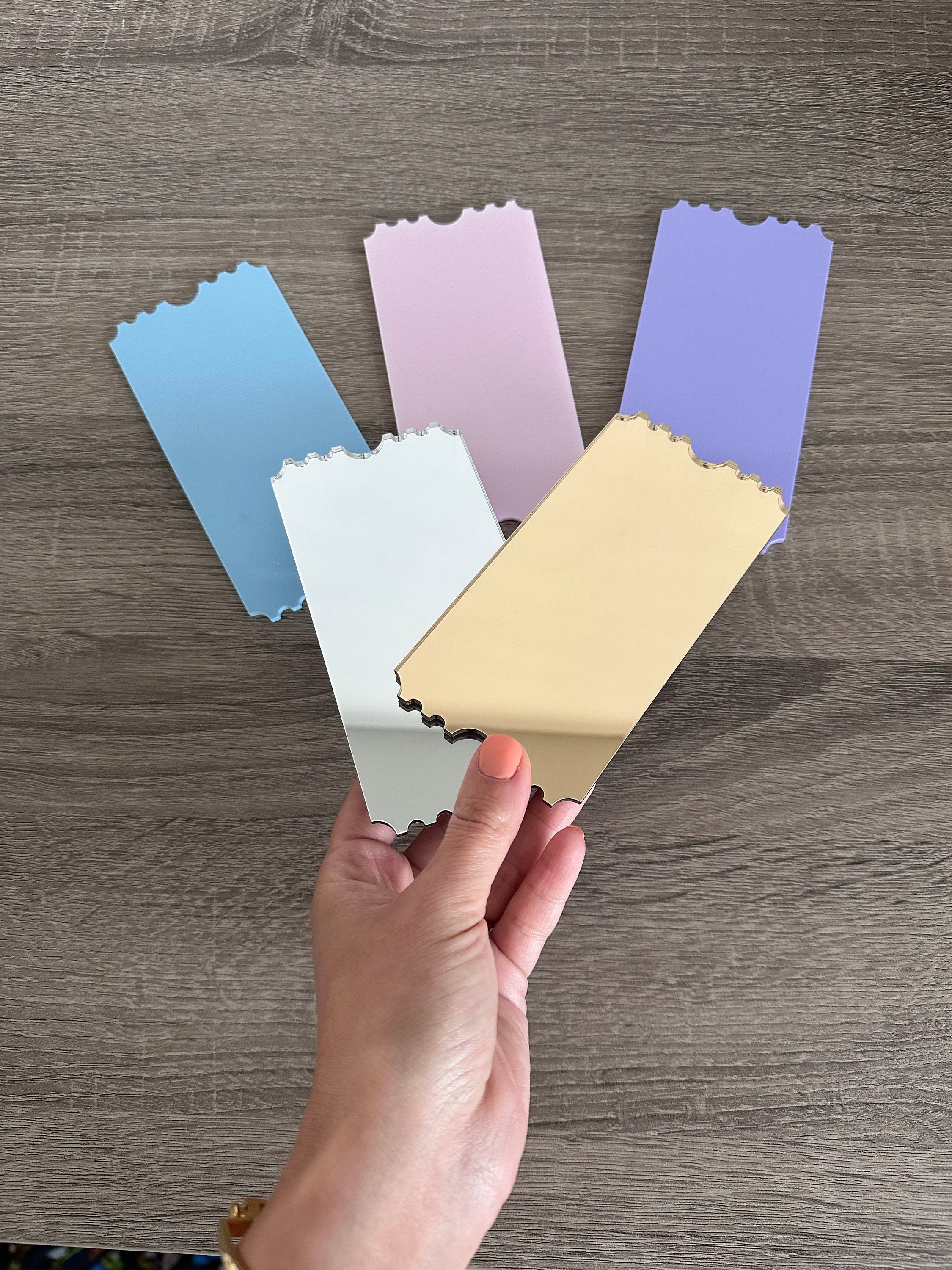 Personalised Keepsake Acrylic Ticket | Gift Reveal | Surprise Reveal ...