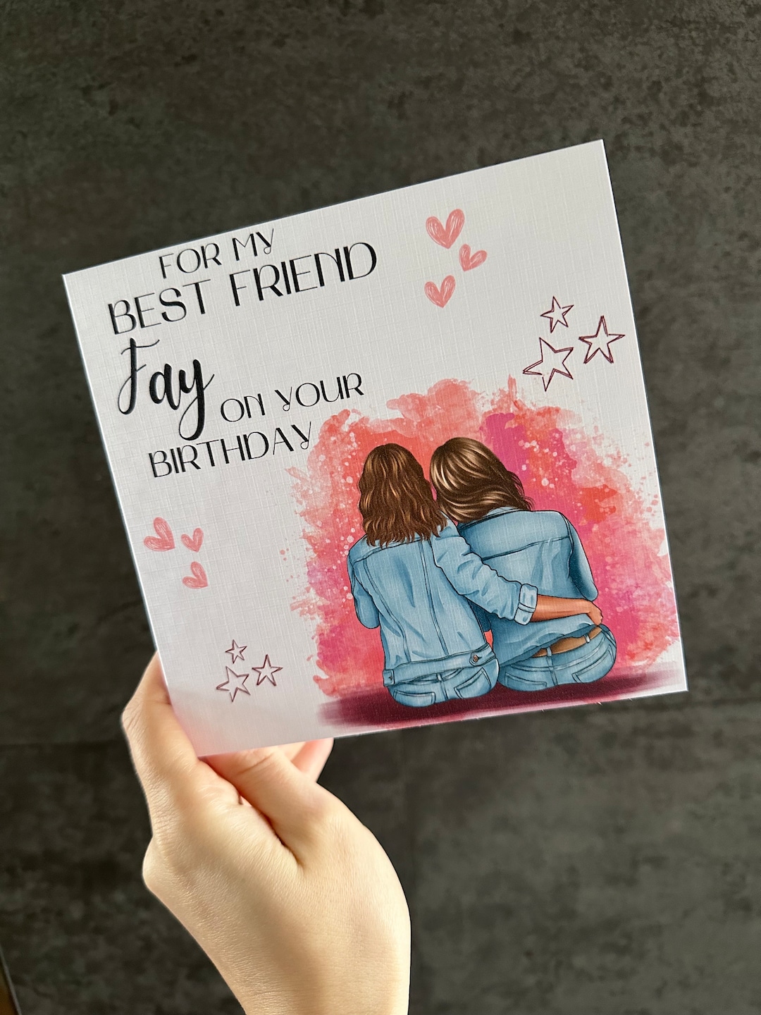 Personalised Best Friend Card | Birthday Girl | Bestie Card | Girls ...