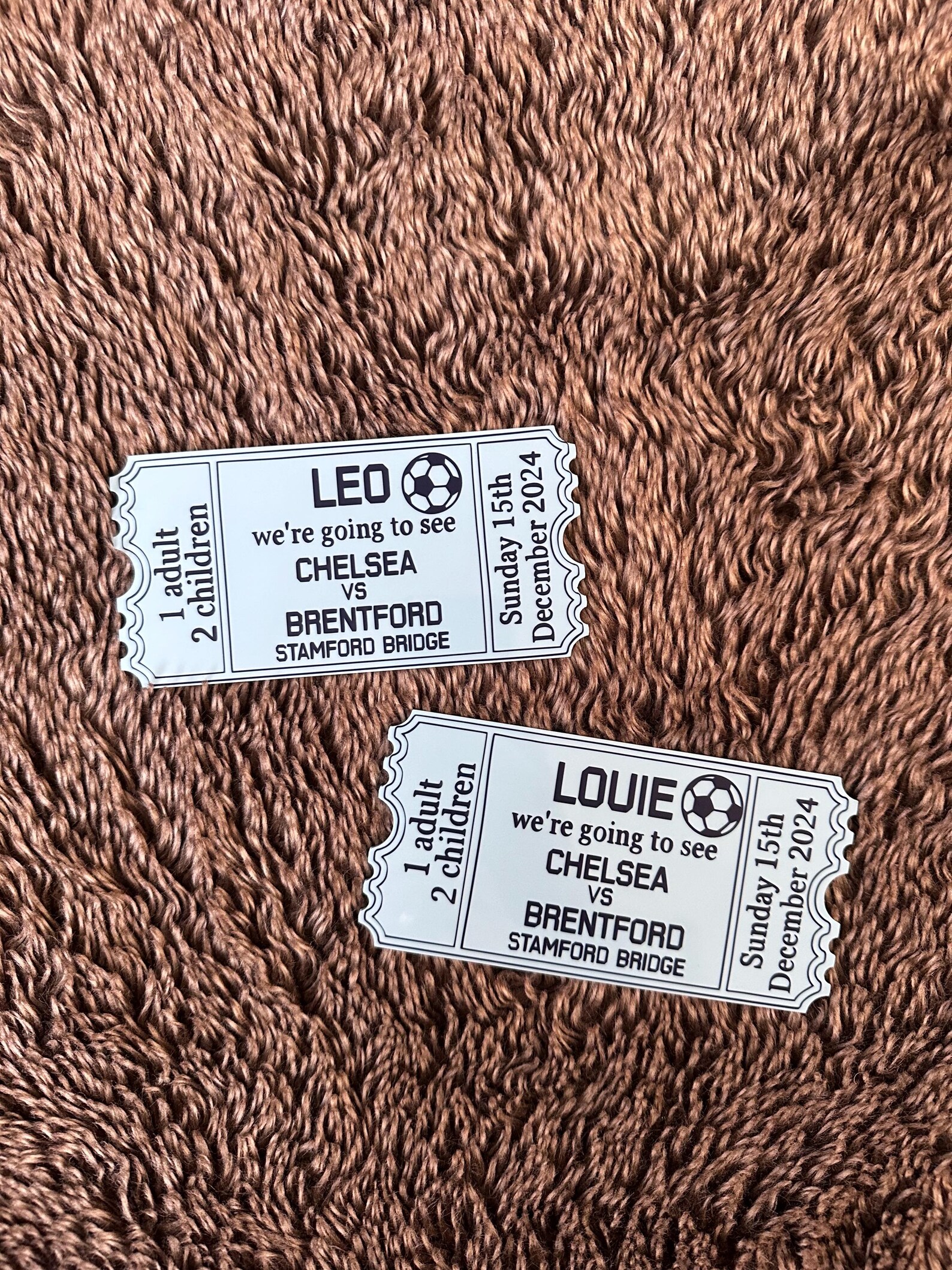 Personalised Keepsake Acrylic Ticket | Gift Reveal | Surprise Reveal ...