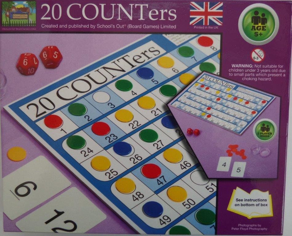 20 Counters, the Brand New Board Game for Kids. Addition, Subtraction ...