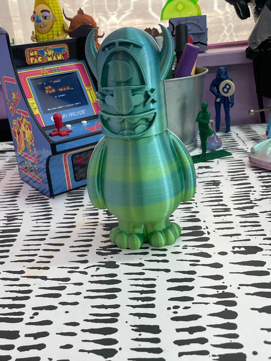 Lokii Monster Designer Toy 3D Printed in Random Silk Rainbow Colors - 7 ...