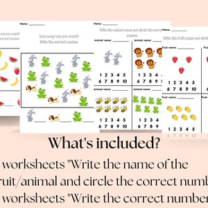 Educational Worksheets | Numbers Worksheets | Circle the Number | Learn ...