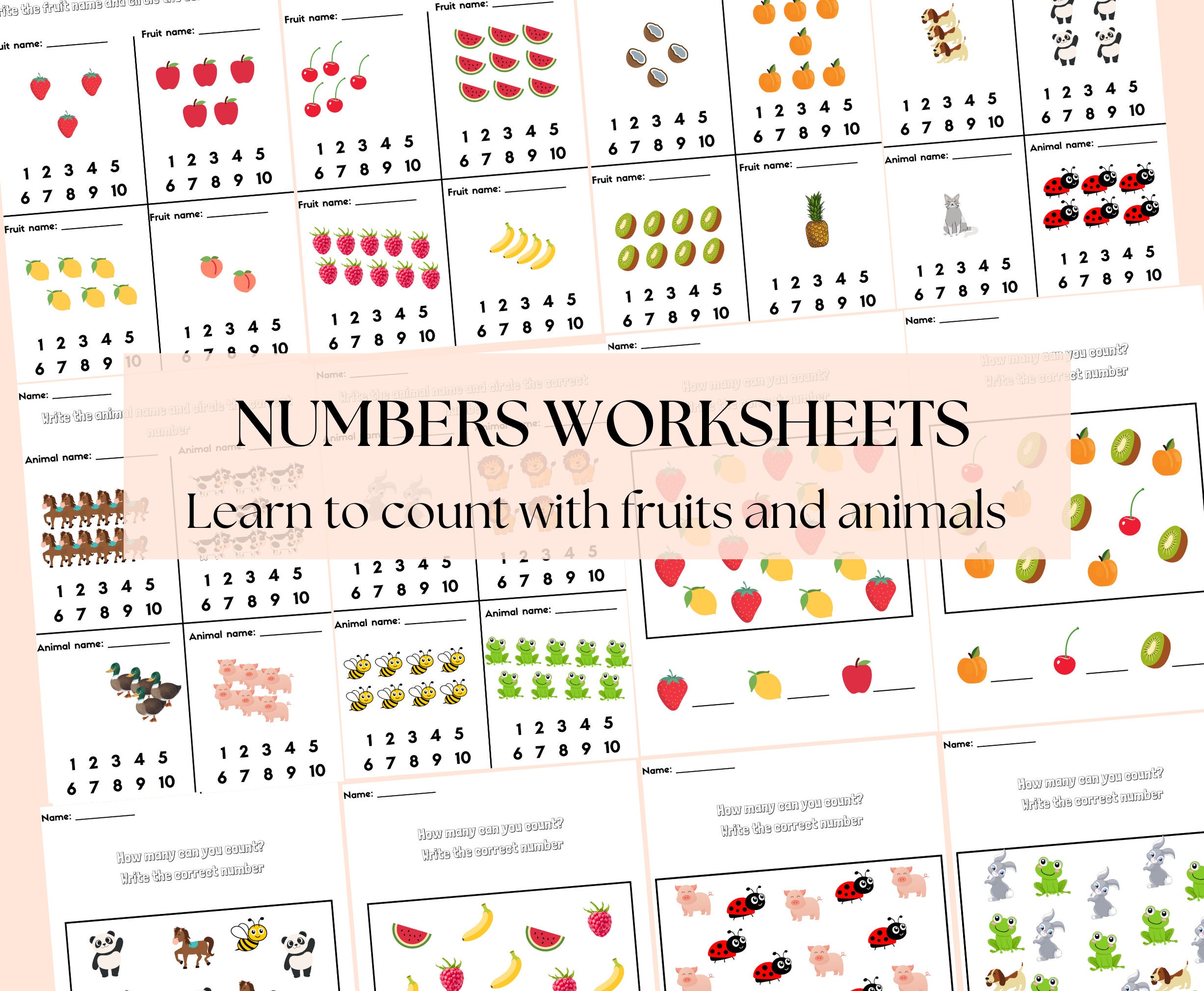 Educational Worksheets | Numbers Worksheets | Circle the Number | Learn ...