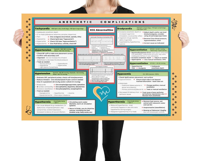 Veterinary Anesthesia and Monitoring Quick Reference Guide - Etsy