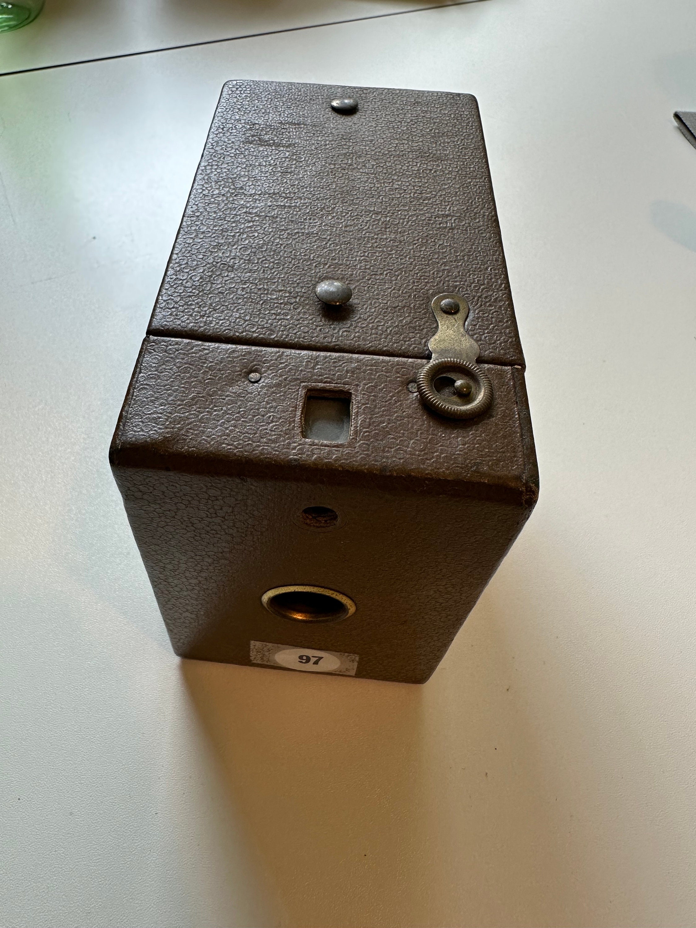 Antique BROWN Kodak Brownie 2A Model B Camera, Rare Box Camera, Film ...