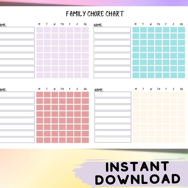Potty Chart, Printable Potty Chart, Rainbow Theme, Reward Chart, Toilet ...