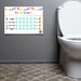 Potty Chart, Printable Potty Chart, Rainbow Theme, Reward Chart, Toilet ...