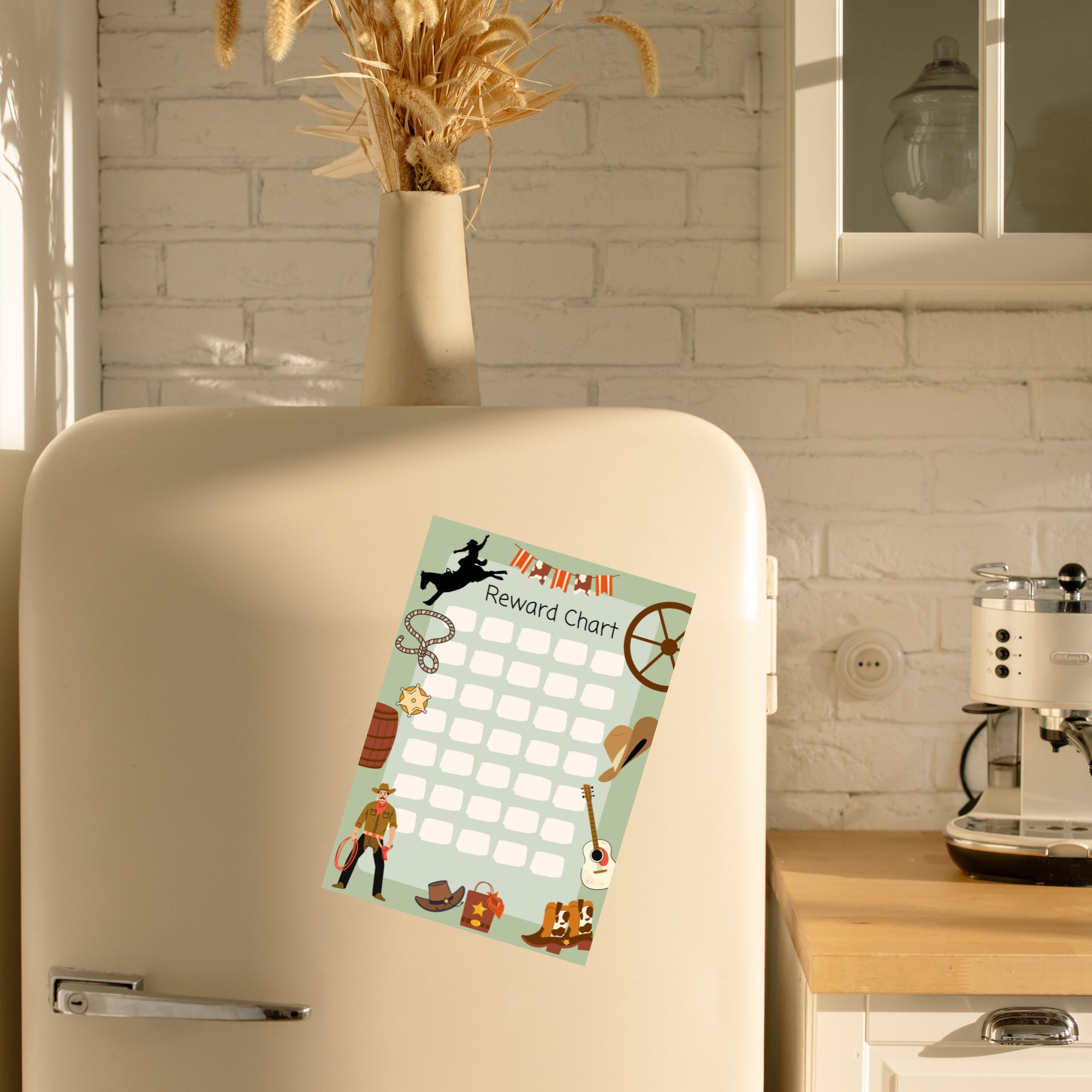 Cowboy Themed Chart, Reward Chart for Kids, Behaviour Chart for ...