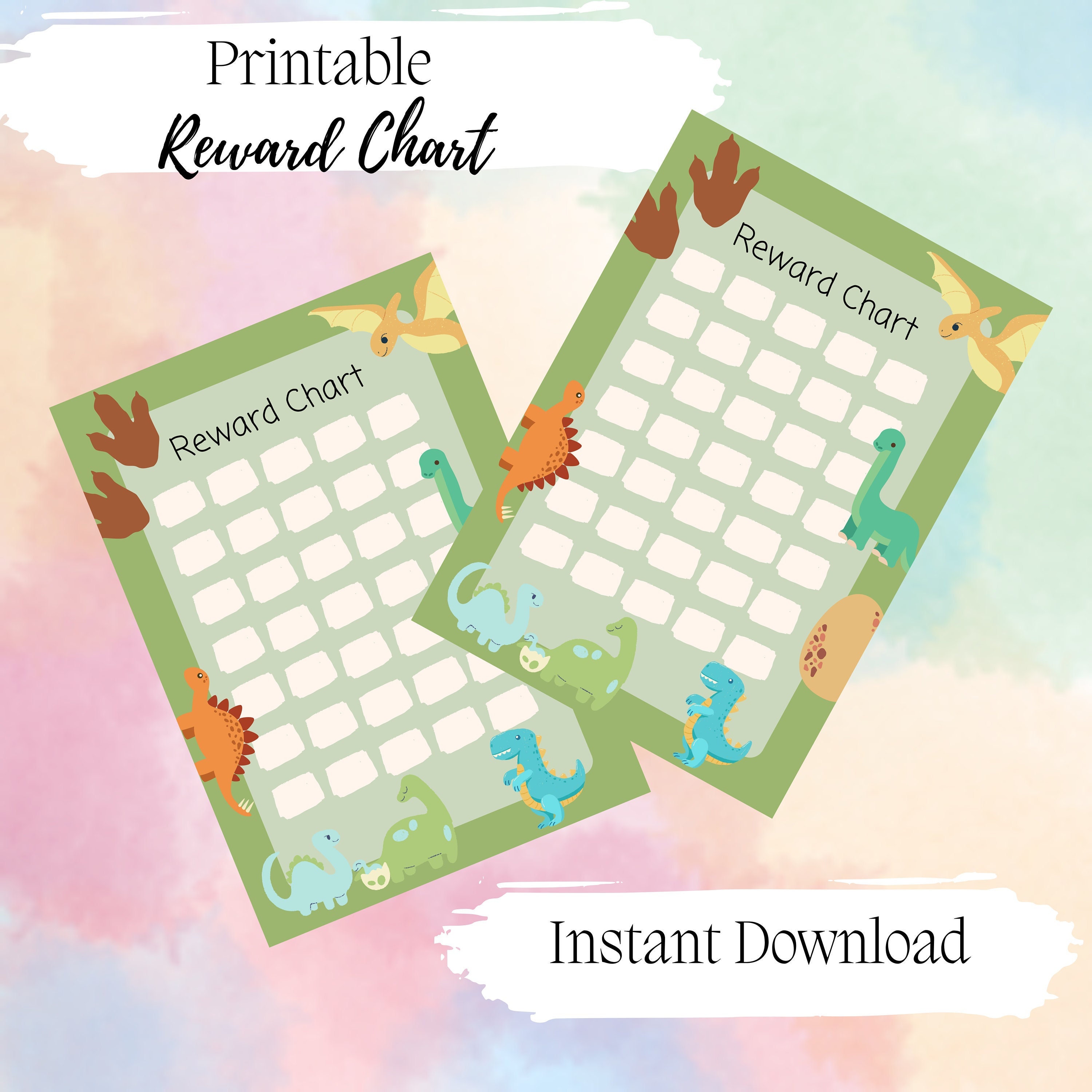 Dinosaur Themed Chart, Reward Chart for Kids, Behaviour Chart for ...