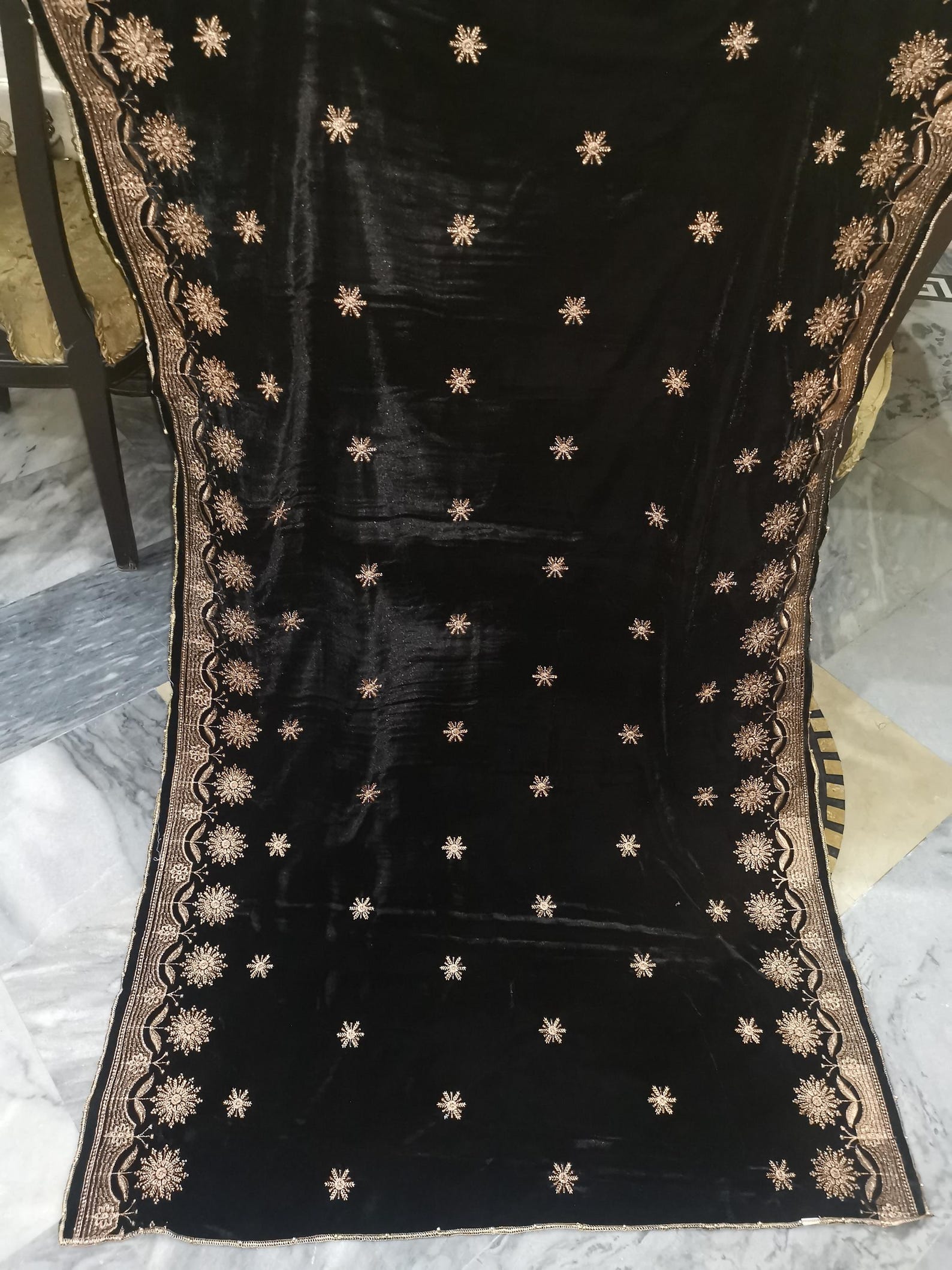Embroidered Velvet Shawl, Wedding Bridal Groom Gift - Etsy
