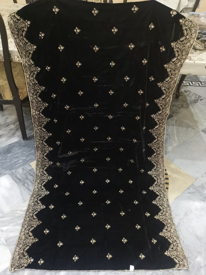 Embrioded Velvet Shawl/bridal Shawl/wedding Gift/groom Shawl - Etsy