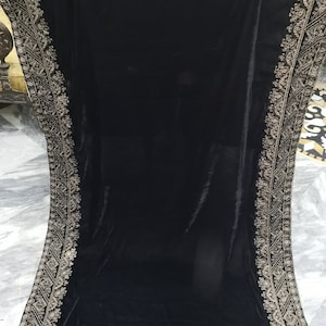 Embrioded Velvet Shawl/bridal Shawl/wedding Gift/groom Shawl - Etsy