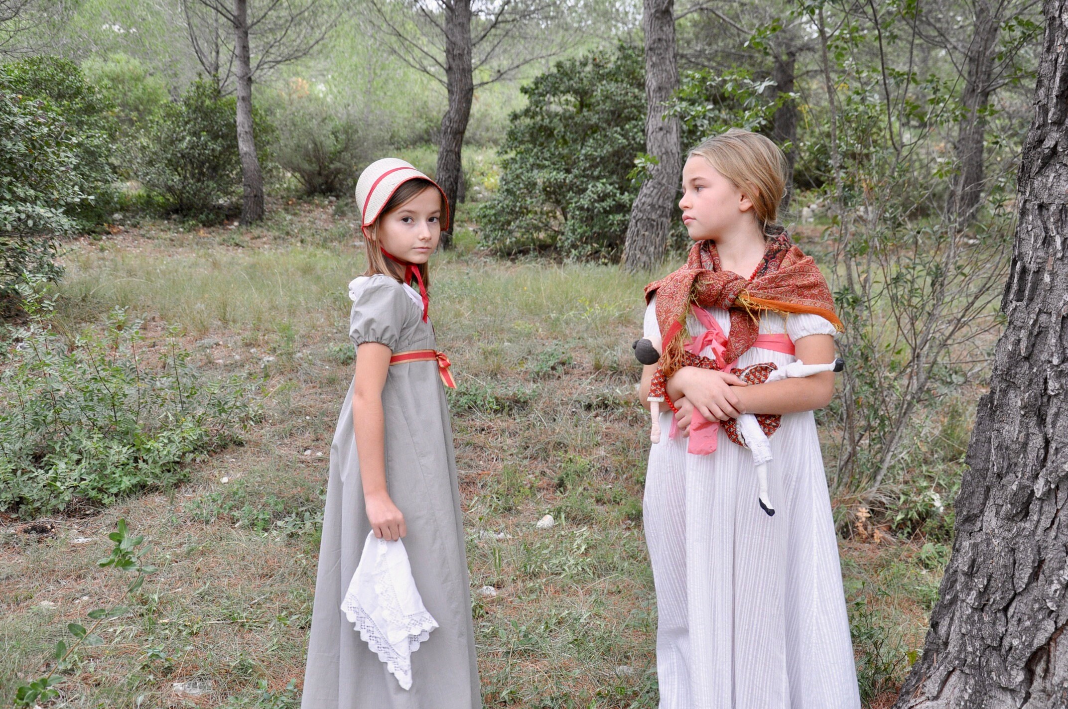 Pattern Regency Dress for Girl 3/14 Years Old, 19th Century, Muslin ...