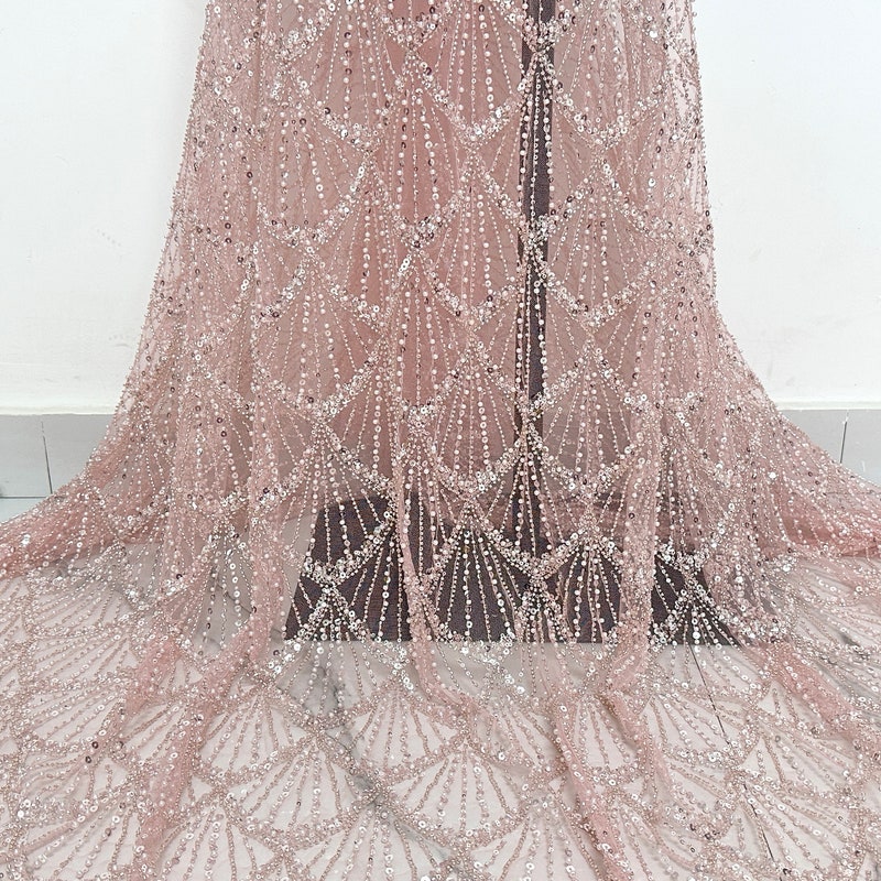 Beaded Lace Fabric - Etsy