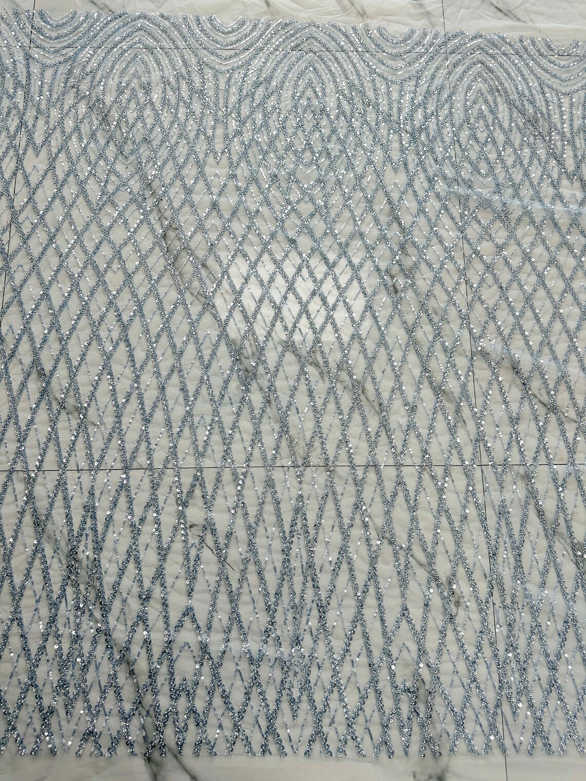 Gorgeous Cobweb Sequin Mesh Fabric, Heavy Beaded Lace Fabric, DIY ...