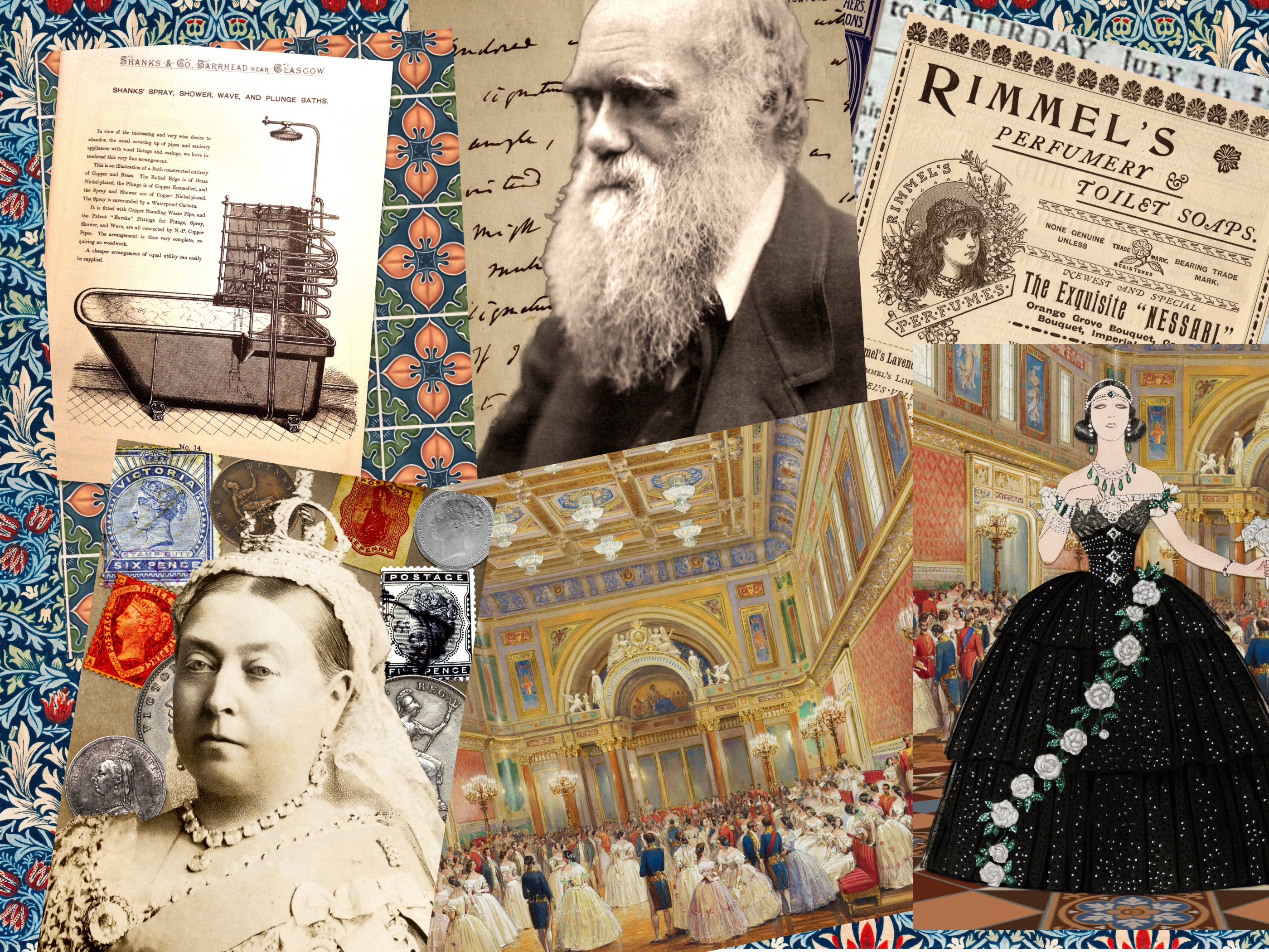 Vintage Victorian Era Digital Paper for Scrapbooking - Etsy