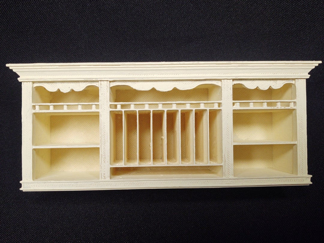 5.5" Dish Cupboard-dollhouse Kitchen Dish Display Cupboard - Etsy