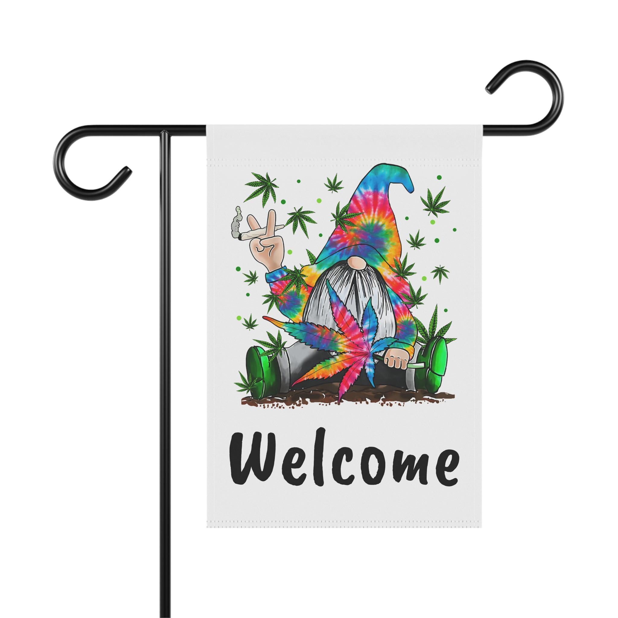420 Gnome Welcome Garden & House Banner - Etsy