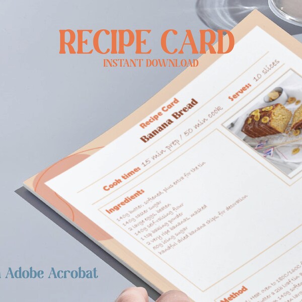 Acrobat Reader Template - Etsy