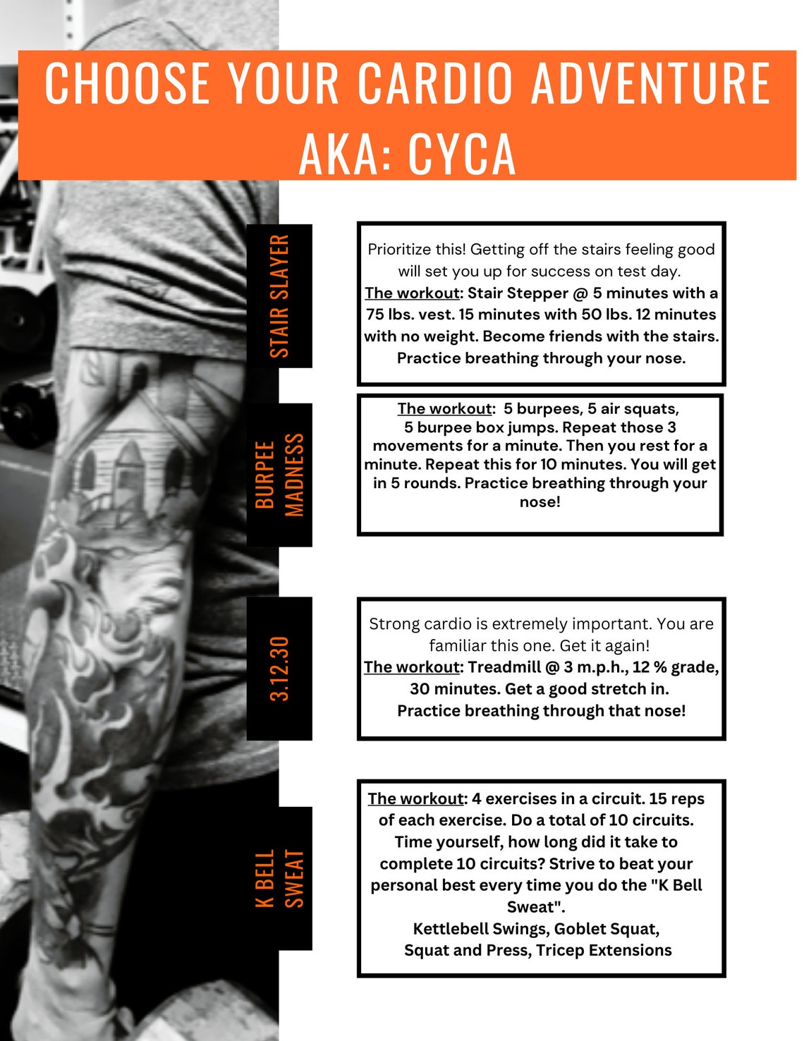 30 Day Workout Plan for the CPAT| Firefighting Workout Plan| Workout ...