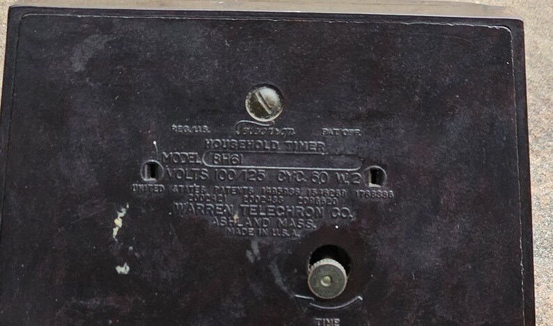 Vintage "switch Alarm" Clock Model 8H61 - Etsy