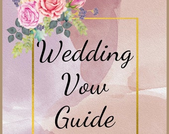 Wedding Vows Guide - Etsy