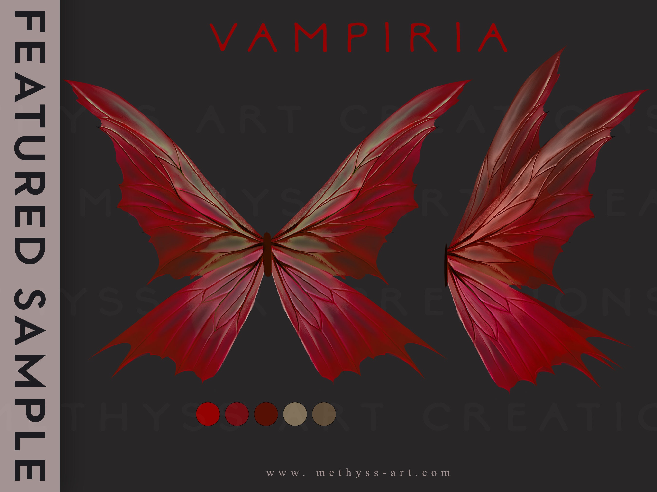 Digital Fairy Wings - 14 PNG Overlays Coming in 7 Different Colors, Fae ...