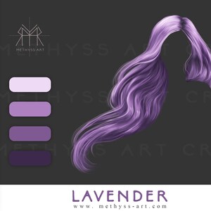 Digital Hair Overlays - Instant Download of Wavy Hairstyles, 14 PNG ...