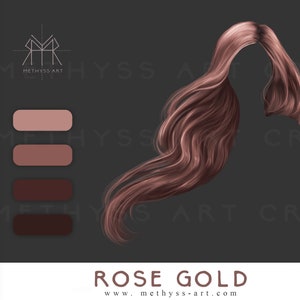 Digital Hair Overlays - Instant Download of Wavy Hairstyles, 14 PNG ...