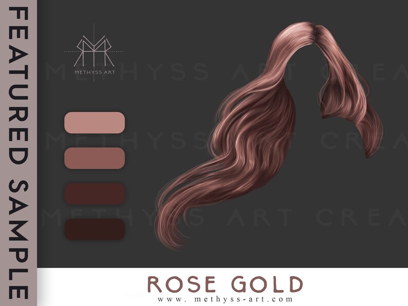 Digital Hair Overlays - Instant Download of Wavy Hairstyles, 14 PNG ...