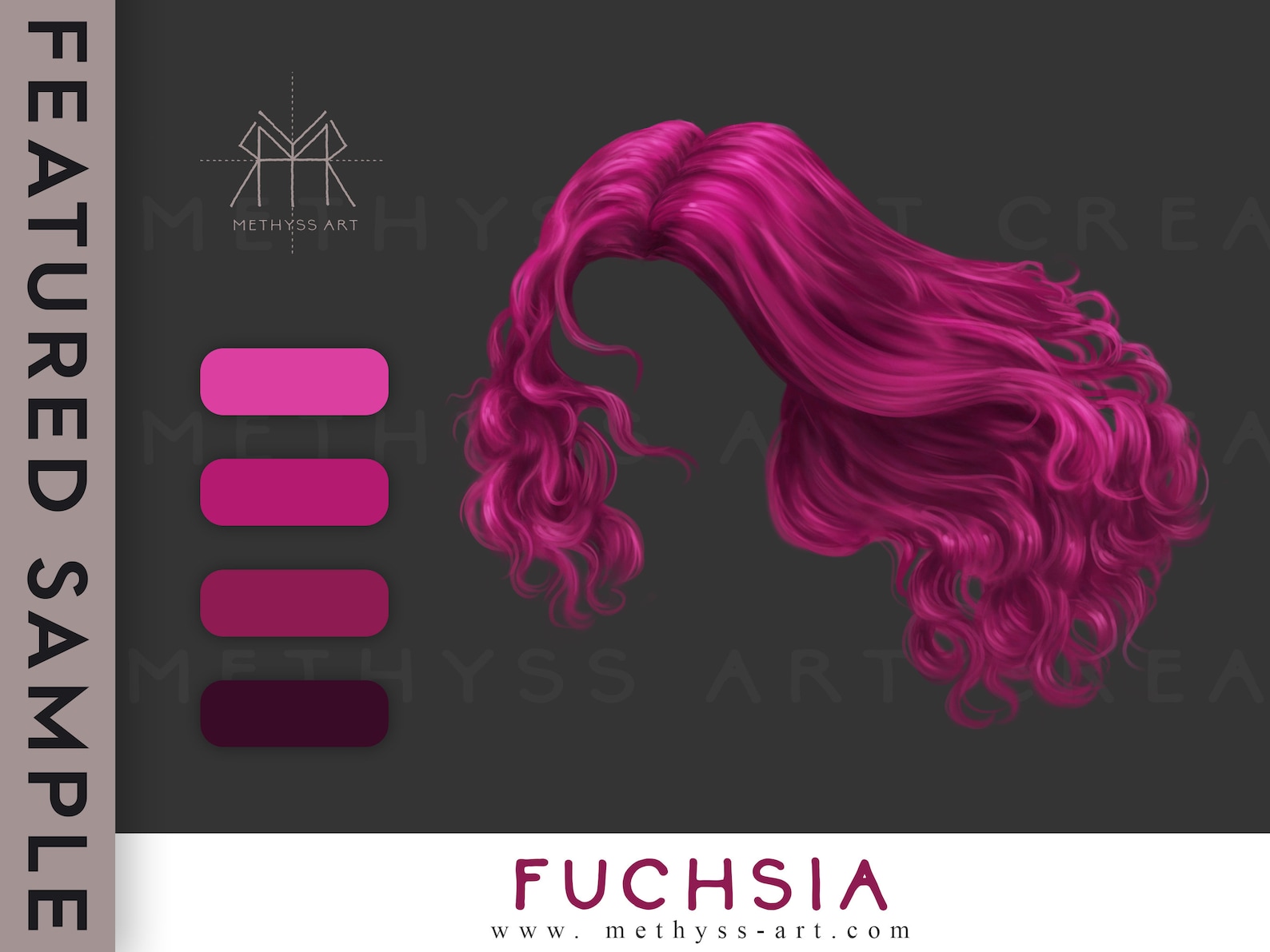 Digital Hair Overlays - Instant Download of a Curly Hairstyle, 14 PNG ...