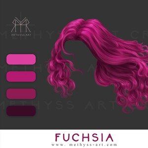 Digital Hair Overlays - Instant Download of a Curly Hairstyle, 14 PNG ...