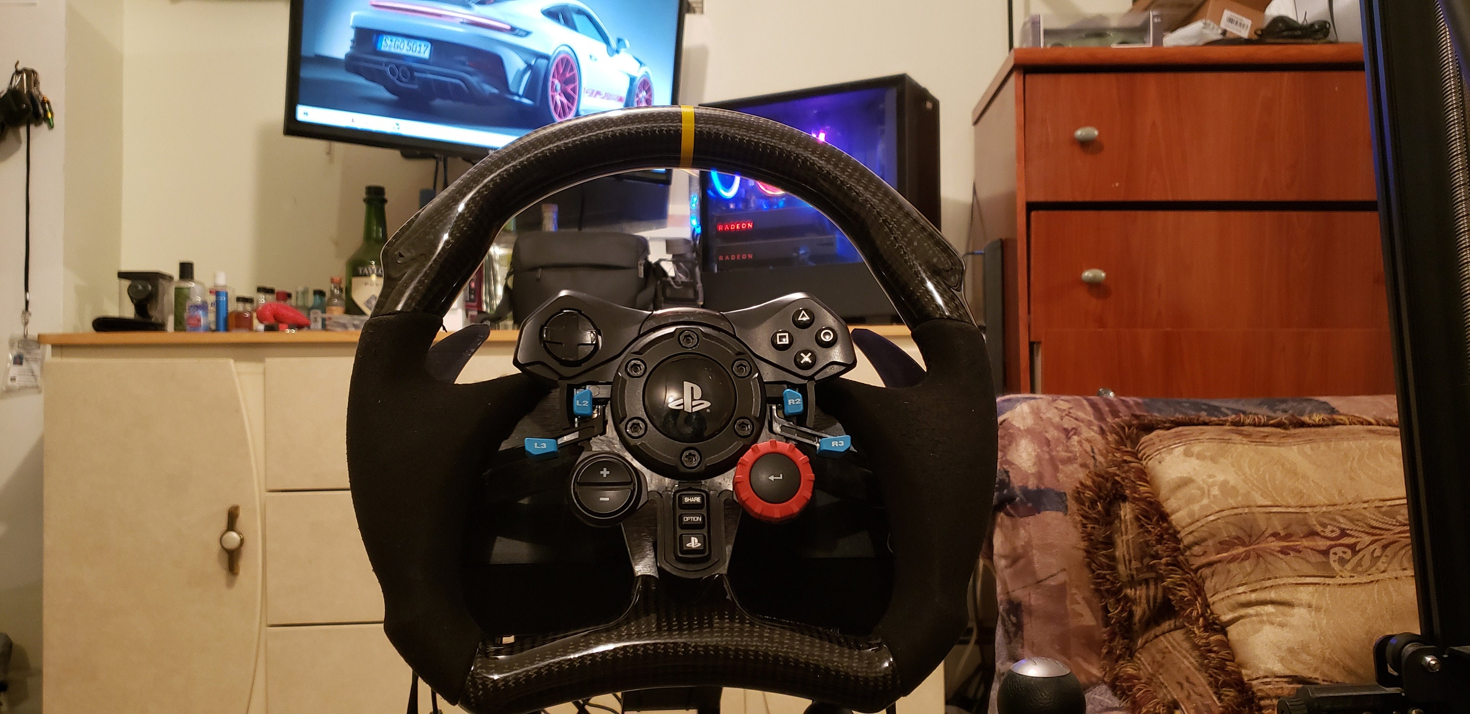 Full Size Wheel Adapter Logitech G27 / G29 / G290 / G923 for Flat ...